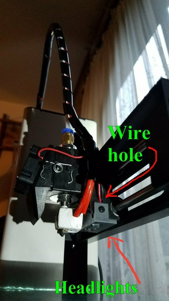 Free 3D file LED Headlights for Monoprice Select Mini・Template to ...