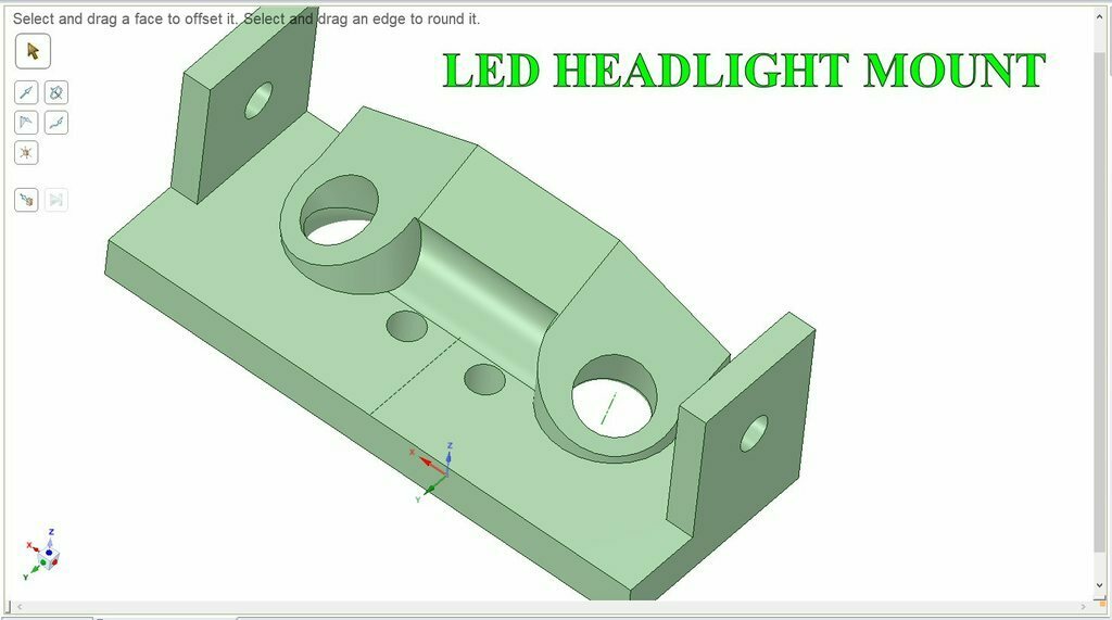 Free 3D file LED Headlights for Monoprice Select Mini・Template to ...