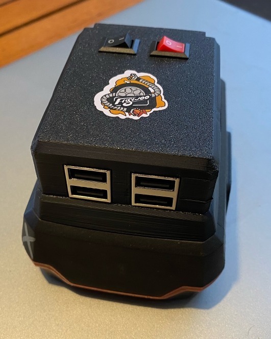 Free 3D file Parkside X20V Team battery USB power bank with LEDs・3D ...