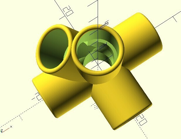 Free 3D file Pipe connector (1 to 6 pipes) highly customizable・Object ...