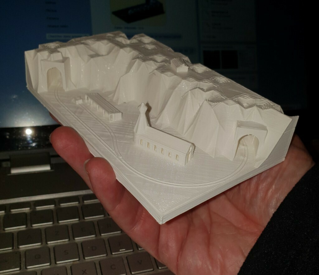 Free 3D file Micro diorama for model train network design・Design to ...