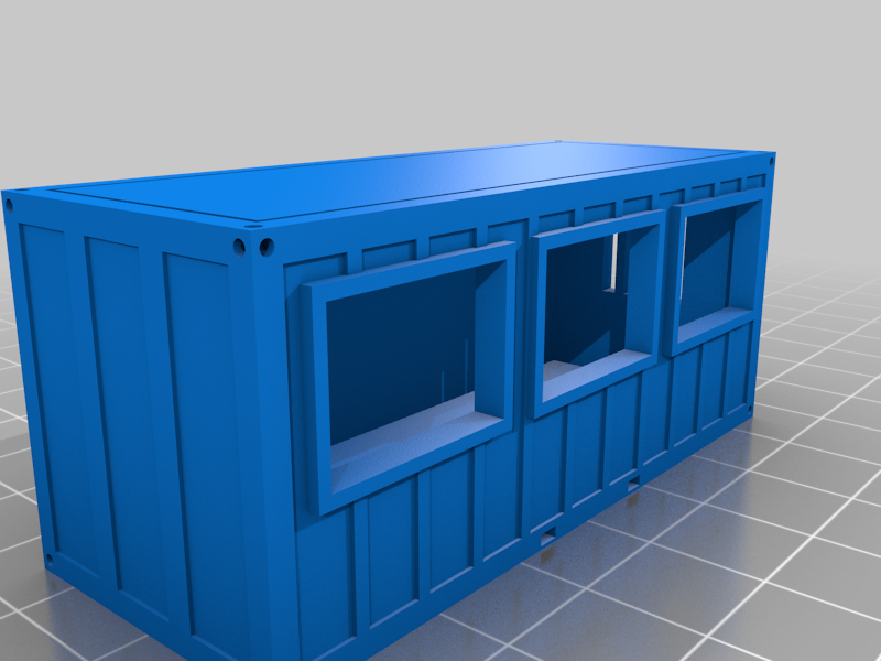 Free 3D file Office container 20ft HO model 1 - container de bureau ...