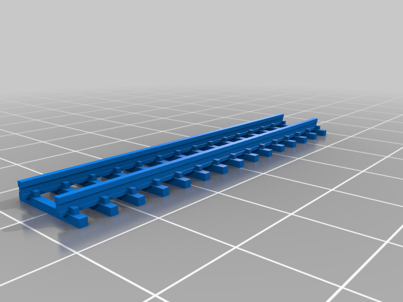 Free 3D file Z scale train fake track for display - rails d'exposition ...