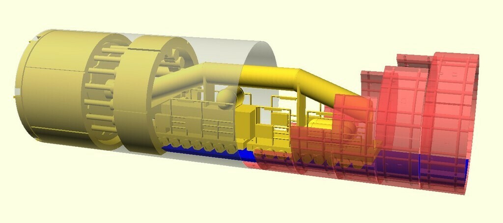 Free 3D file Railway tunnel boring machine - Tunnelier・Object to ...