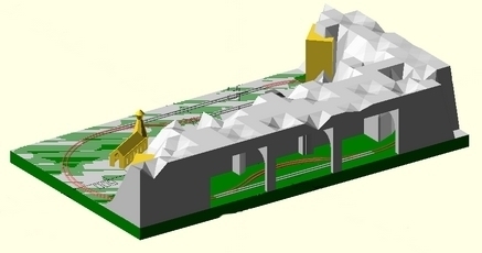 Free 3D file Micro diorama for model train network design・Design to ...