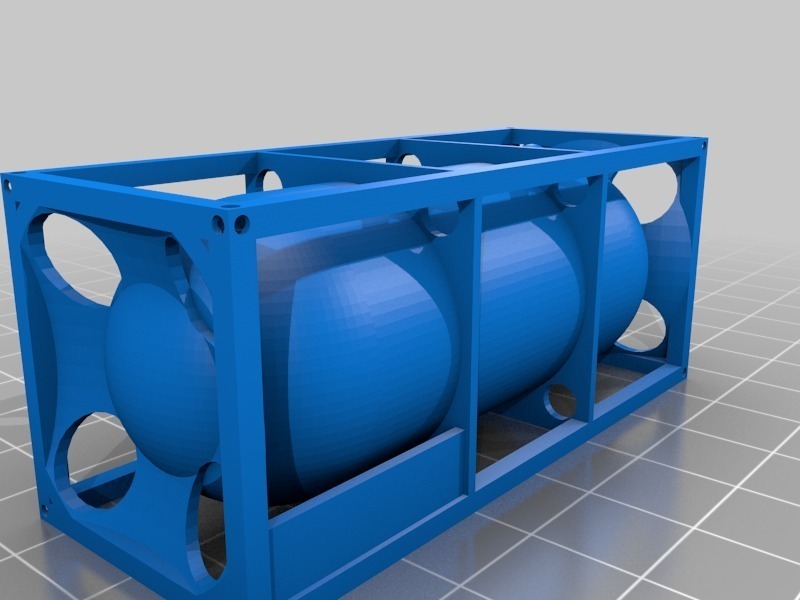 Free 3D file Container 20 feet with tank HO model train・3D printing ...