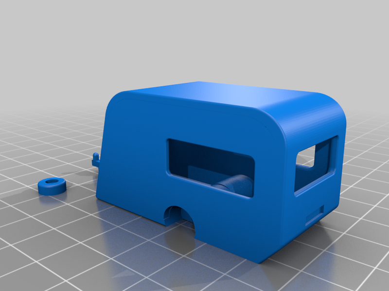 Free 3D file caravan in HO scale - based on JPGO N scale model・Template ...