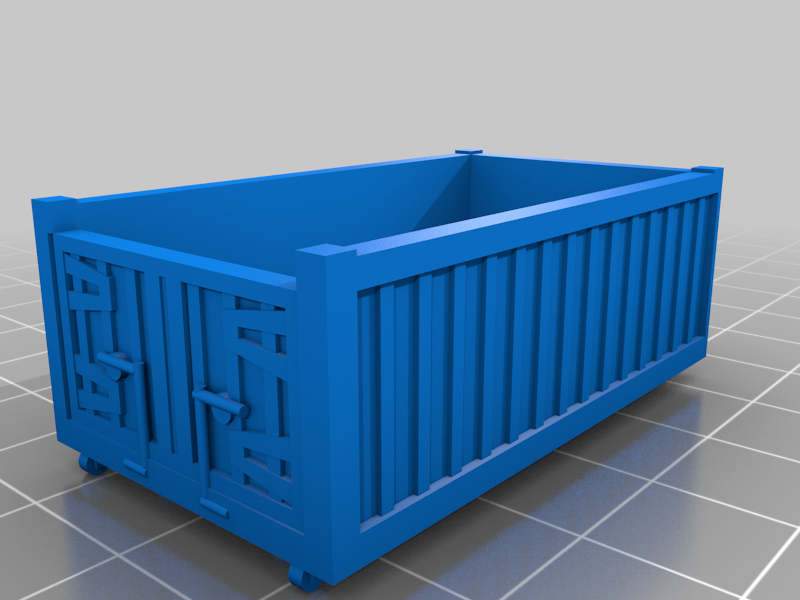 Free 3D file Waste container HO - Conteneur a dechets・3D printer model ...