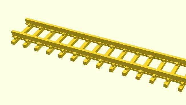Free 3D file Z scale train fake track for display - rails d'exposition ...
