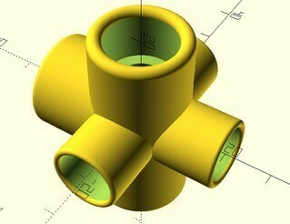 Free 3D file Pipe connector (1 to 6 pipes) highly customizable・Object ...