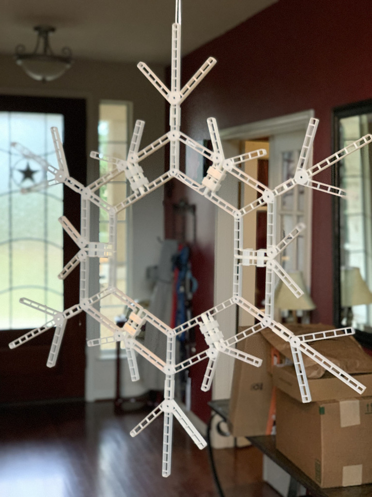 Free 3D file Giant Lightable Snowflake・3D printing idea to download・Cults