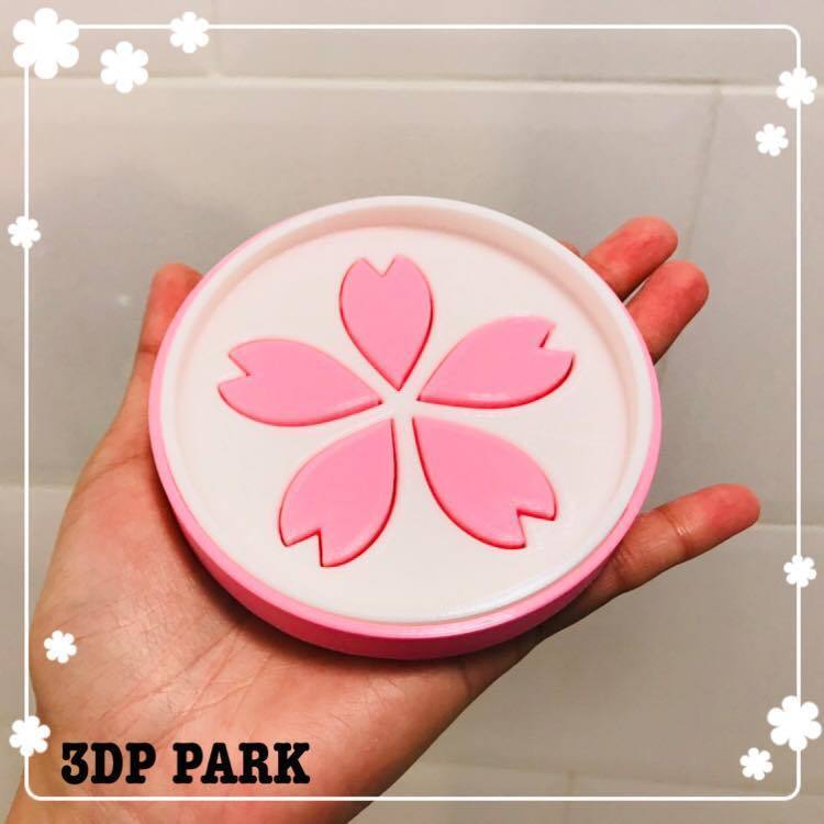 Free STL file SAKURA Soap Box and Coaster・3D printer model to download ...