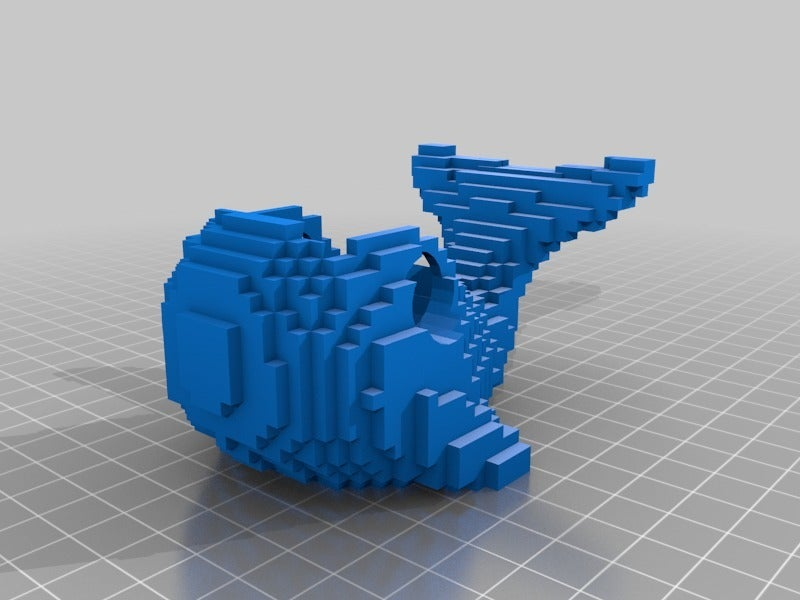 STL-Datei Voxel Whale Tape Dispenser kostenlos・3D-druckbares Modell zum ...