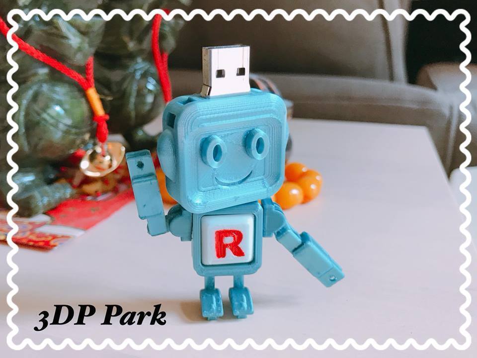 Free STL file Robot USB drive・3D printable model to download・Cults
