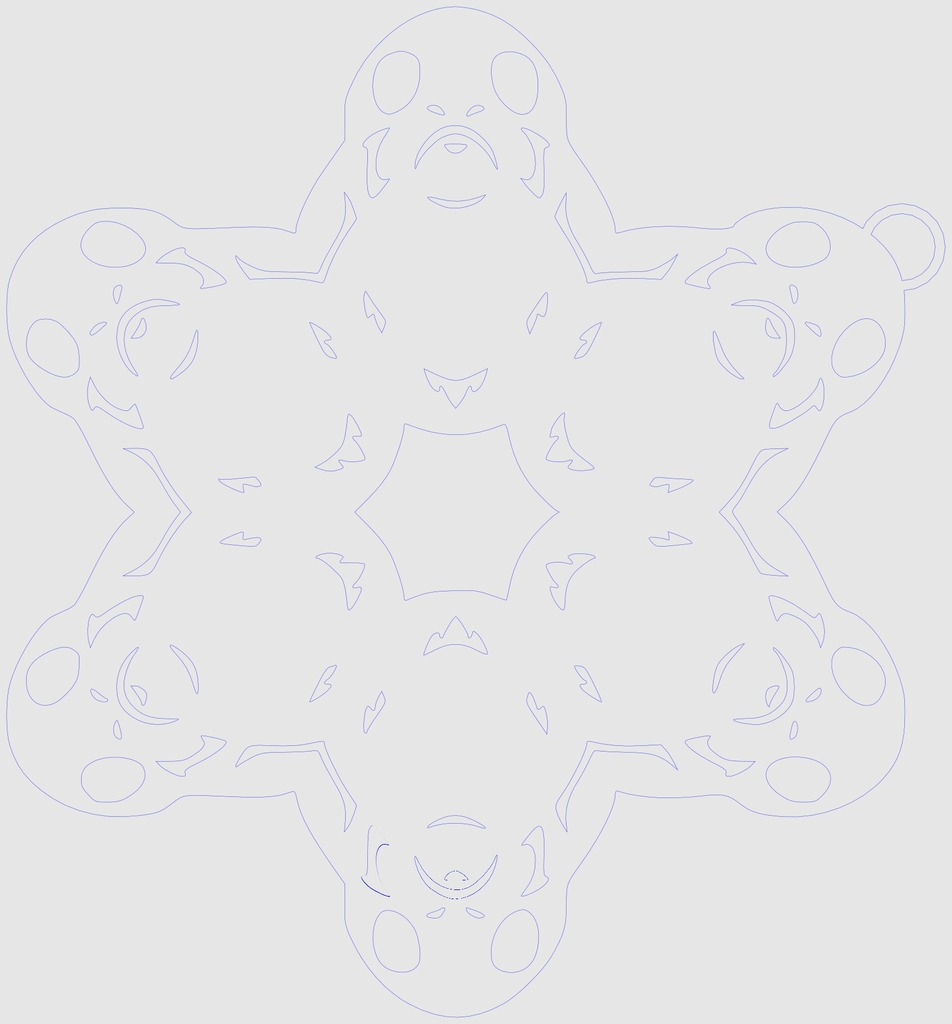 Free 3D file Porg Snowflakes for Lasercutting・3D printing model to ...