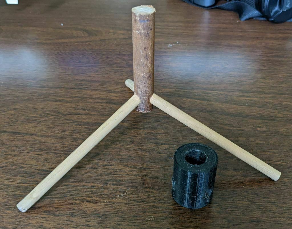 Free 3D file Dowel angled drilling jig for tripod (model rocket stand ...