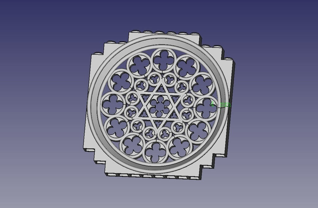 Free 3D file Rose window 12x12 Burgos・3D printing model to download・Cults