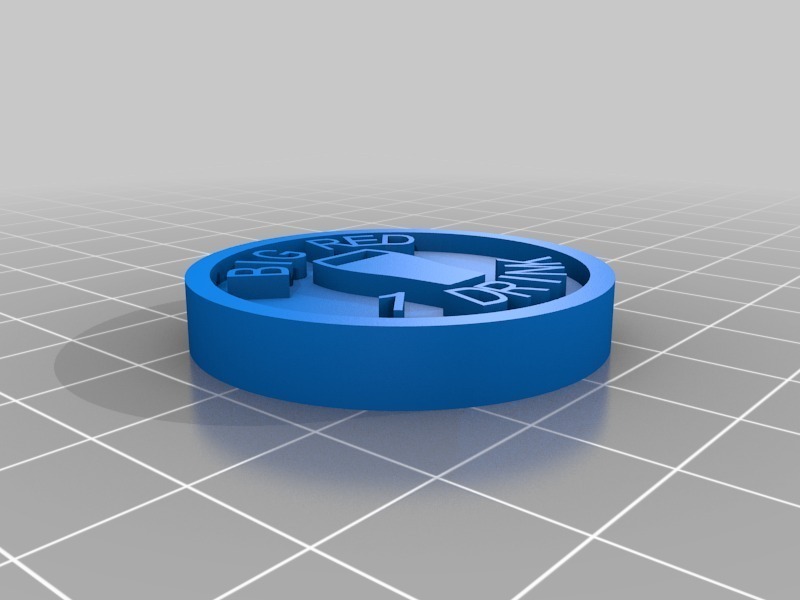 Free 3D file BIG RED COIN・3D printable object to download・Cults