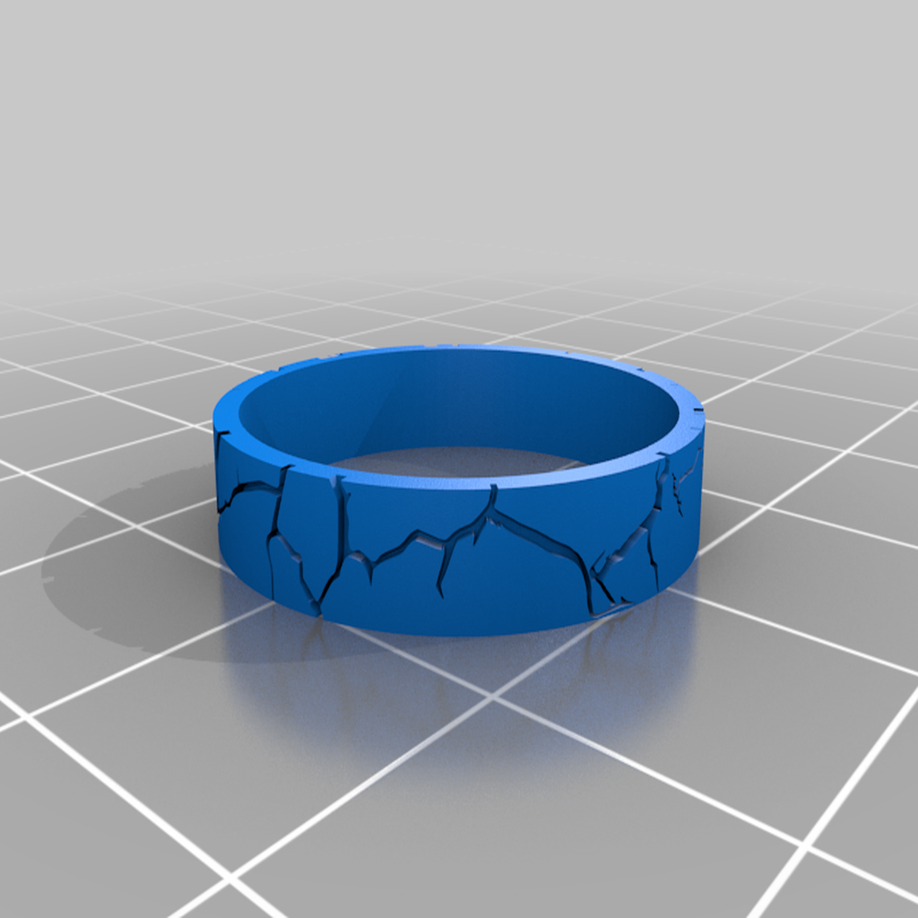 Free 3D file Cracked Ring (TPU Print) 💍・3D print design to download・Cults