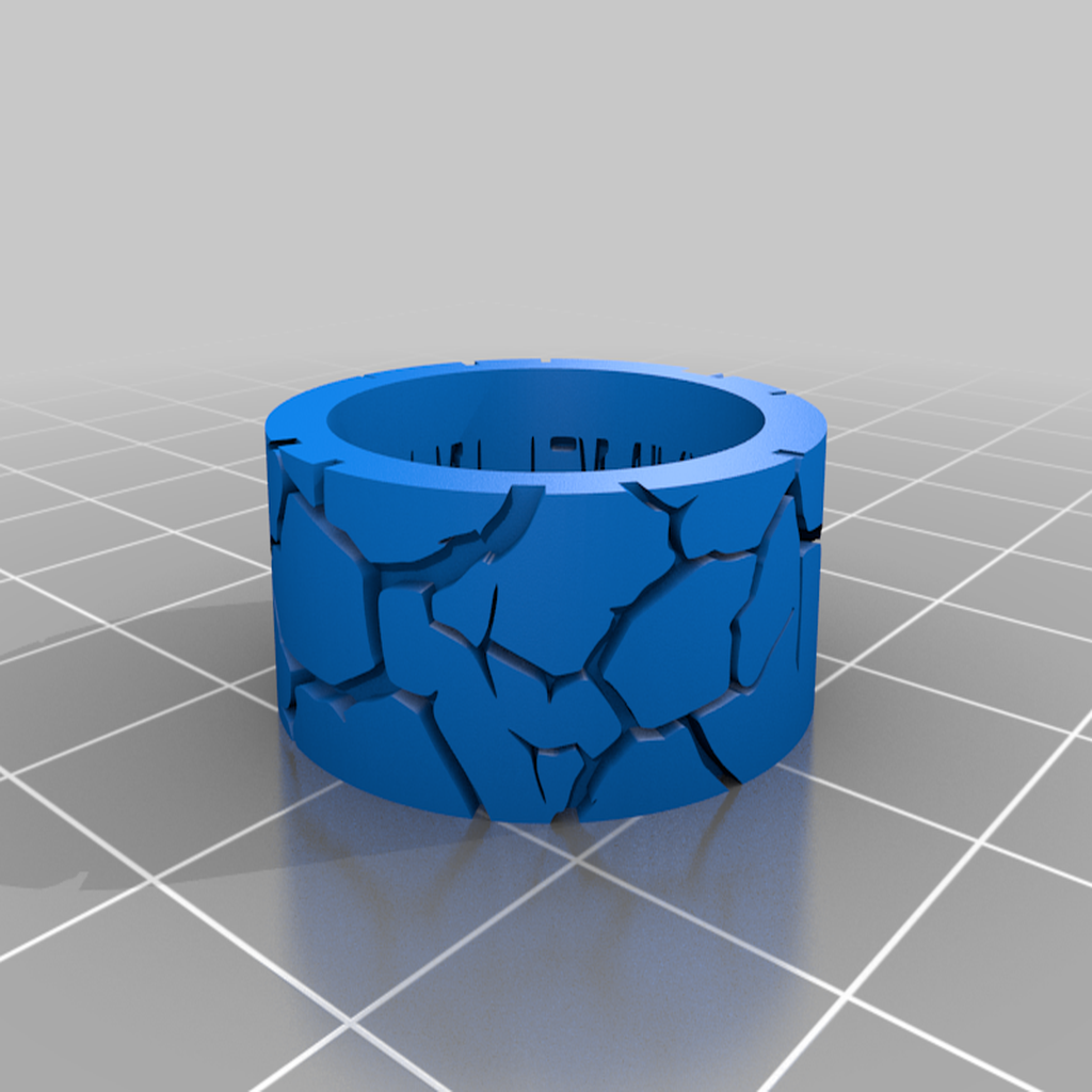 Free 3D file Cracked Ring (TPU Print) 💍・3D print design to download・Cults