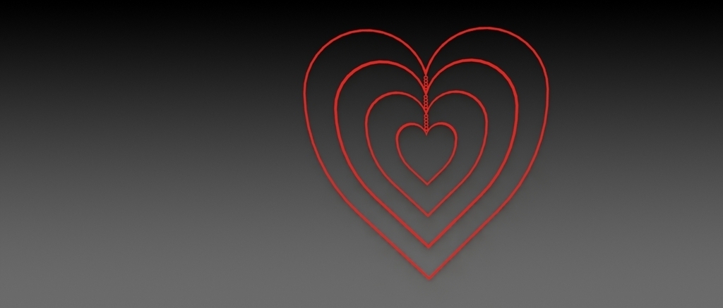 Free 3D file Hearts inside hearts・3D print design to download・Cults