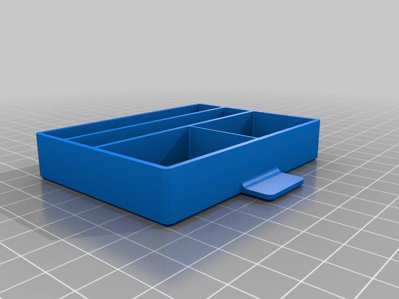 Free 3D file Drawer box with four #9 compartments・3D printer model to ...