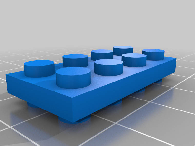Free 3D file Lego compatible double plate・Object to download and to 3D ...