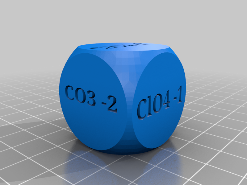 Free 3D file Chem Dice・Template to download and 3D print・Cults