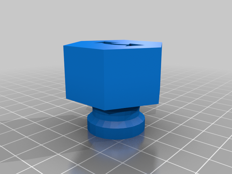 Free 3D file One side lock knob・3D printing design to download・Cults