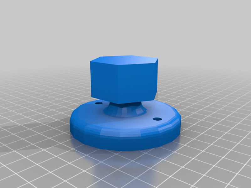 Free 3D file One side lock knob・3D printing design to download・Cults
