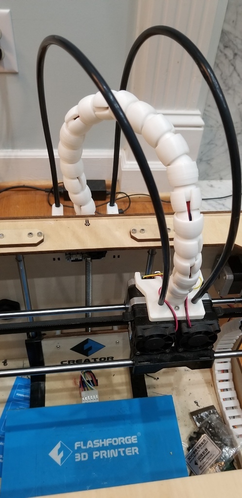 Archivo 3D gratis Guía de fliamento y gestión de cables de FlashForge ...