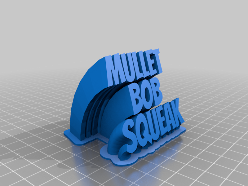 Free 3D file Mullet Bob Squeak・3D printing template to download・Cults