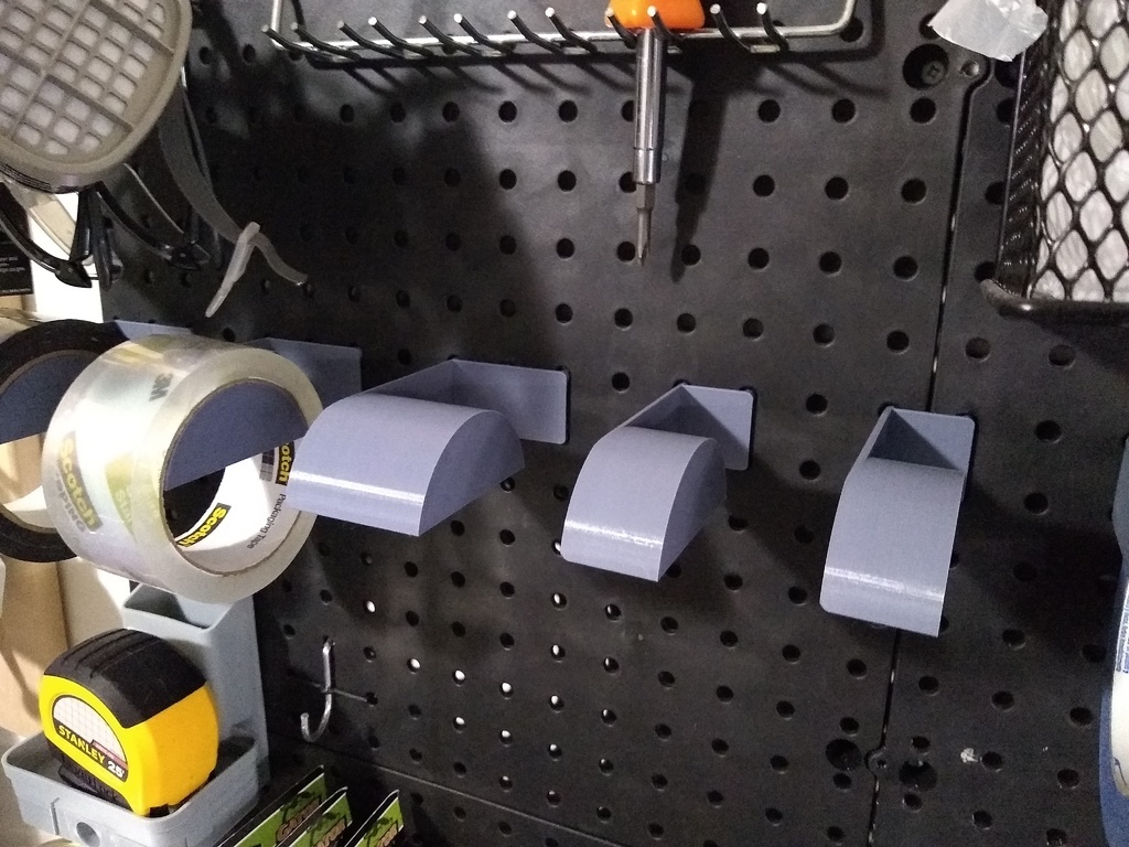 Free 3D file Pegboard Tape Holders・3D printer model to download・Cults