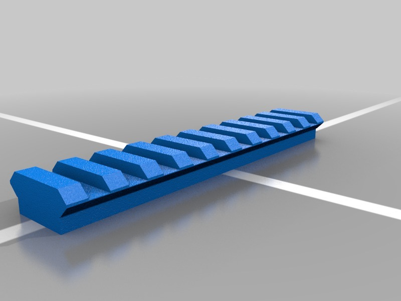 Free 3D file Picatinny Rail or MIL-STD-1913 Rail (3 Heights)・3D ...