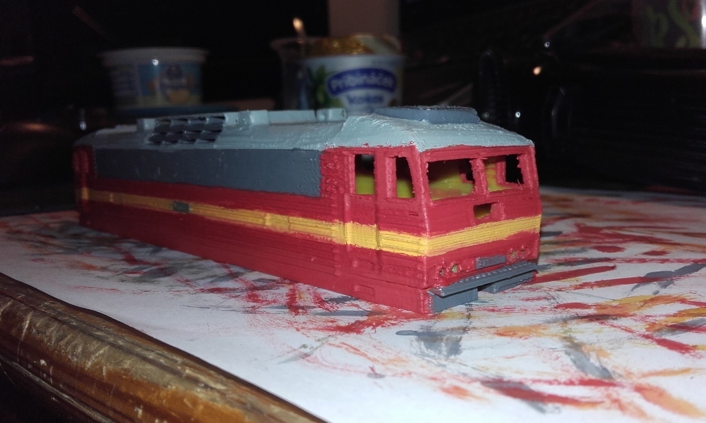 Free 3D file H0 electric locomotive ŠKODA ČD 363・3D print design to ...