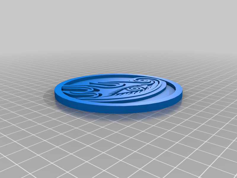 Free 3D file Flaming Eye Coaster・3D printing design to download・Cults