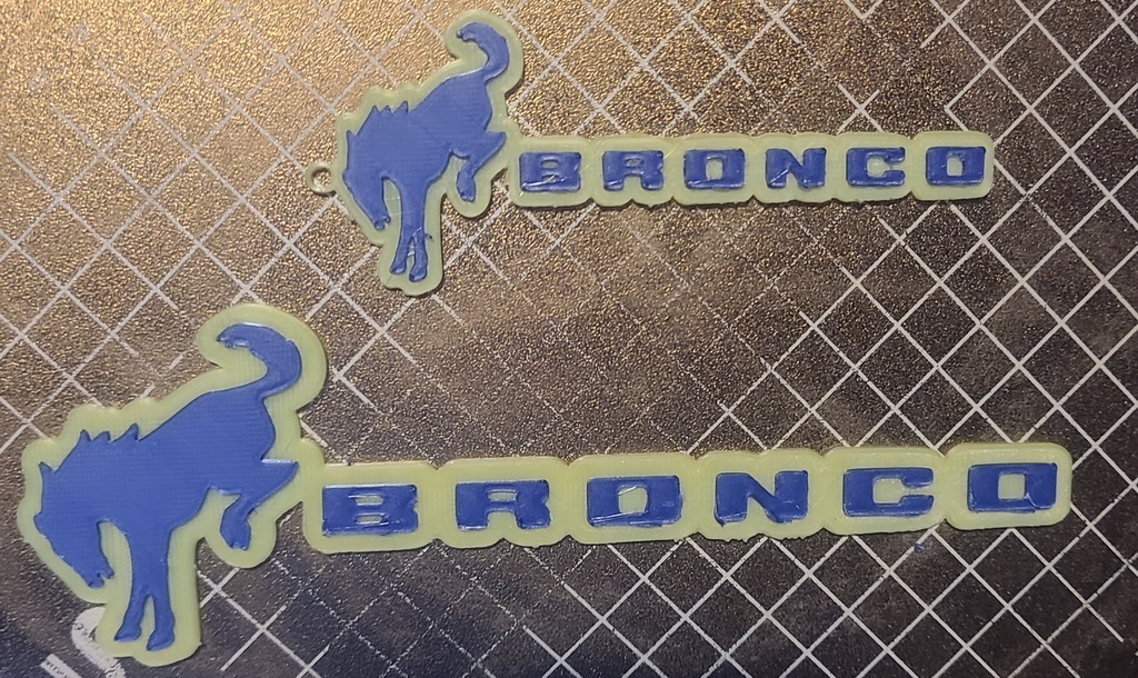 Free 3D file Bronco logo and keychain 🗝️・3D printer model to download・Cults