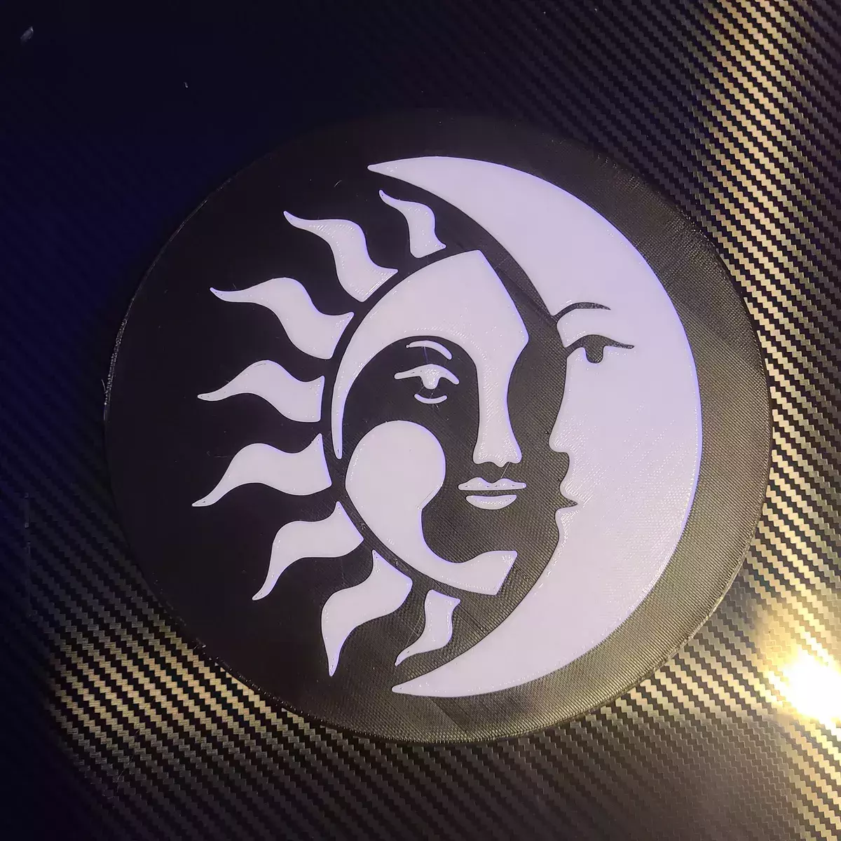 Free 3D file Sun and moon silhouette logo ☀️・3D printing model to ...