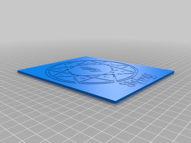 Free 3D file Slipknot logo print 🎨・Template to download and 3D print・Cults