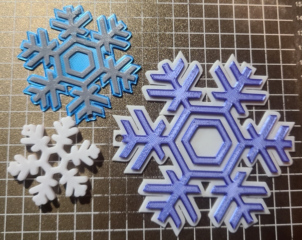 Free 3D file Snowflake ornaments ️・3D printing model to download・Cults