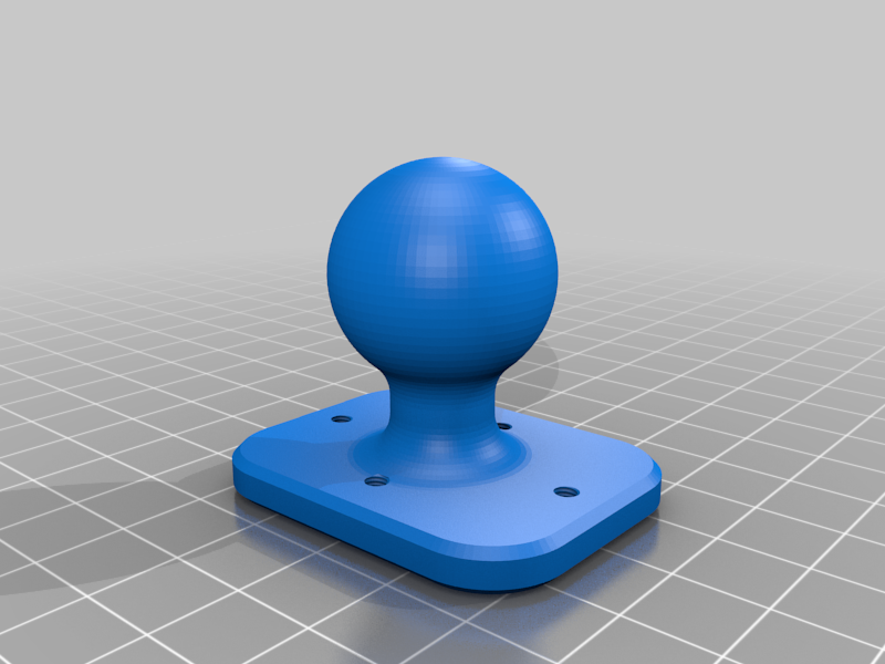 Free 3D file 1'' RAM mount ball adapter 🐏・3D printable object to ...