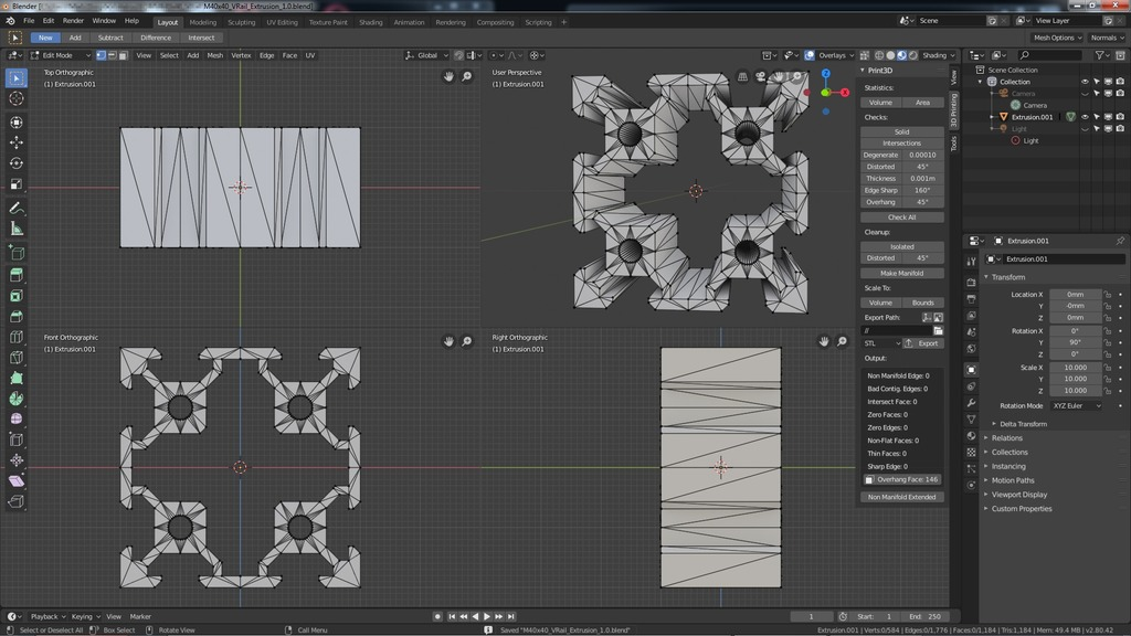 Free 3D file M40x40 V-Rail model for Ender 3・Design to download and 3D ...