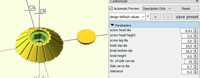 Free 3D file Knob design (parametric)・3D printer design to download・Cults