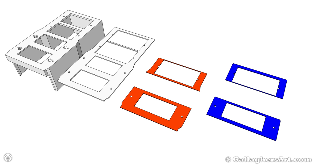 Free 3D file Dual circuit 4 gang box cover with meters・Template to ...