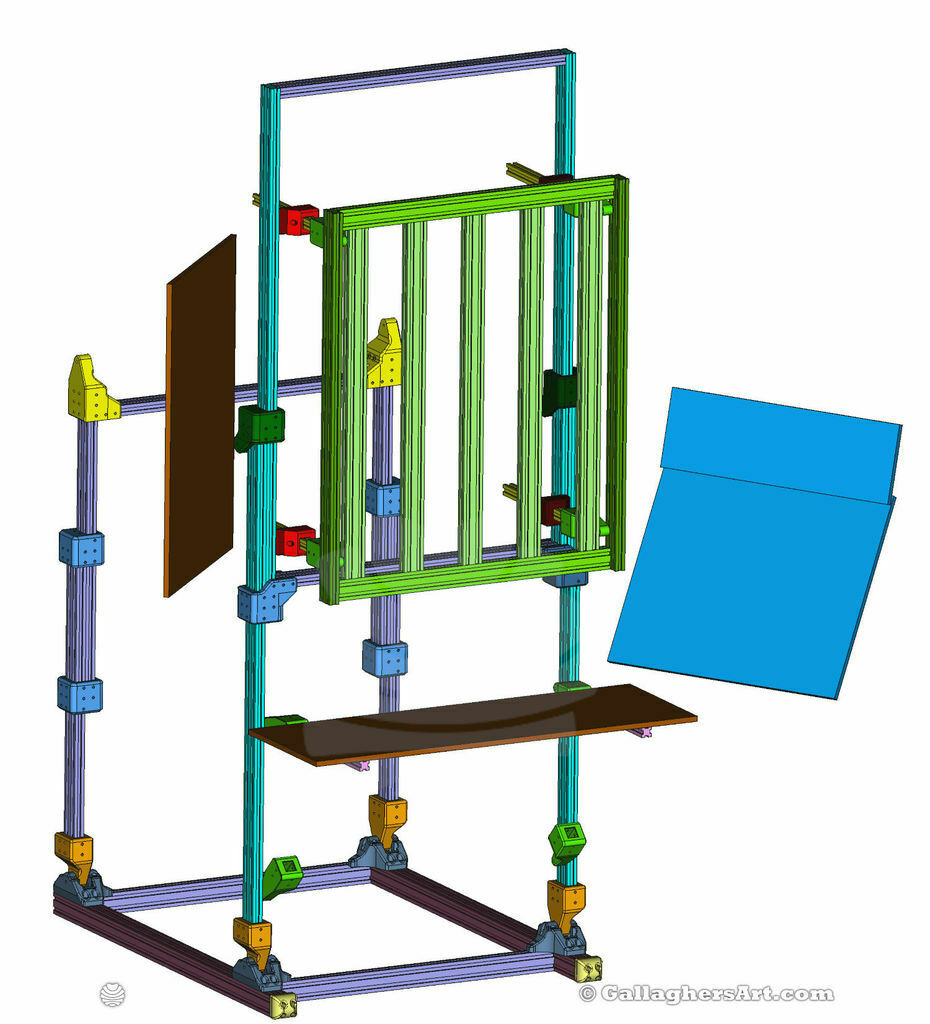 Free 3D file Open Artist Easel Heavy・3D printer design to download・Cults