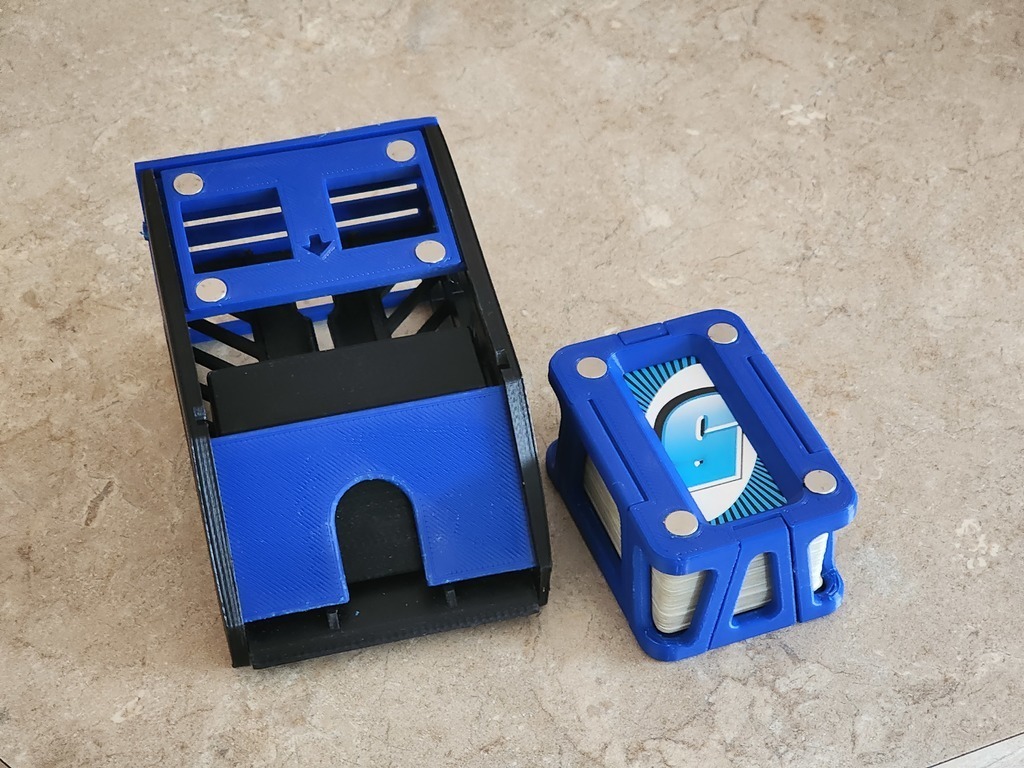 Free STL file Dealer Shoe dual deck with discard Tray 👟・3D printable ...