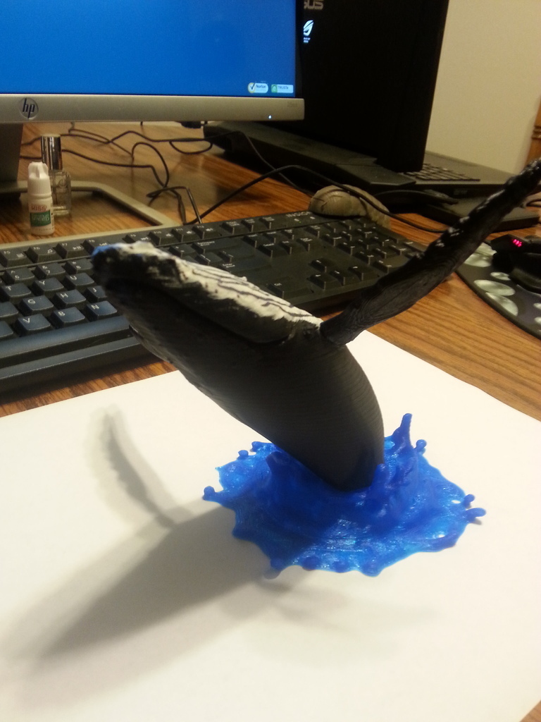Free 3D file Happy Humpback Breaching・3D printer design to download・Cults