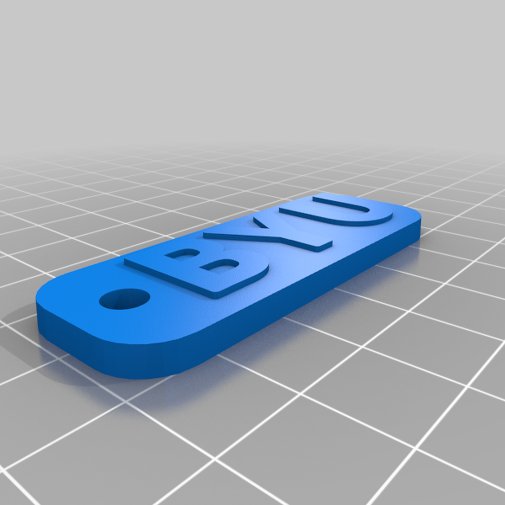 Archivo 3D gratis BYU_Keychain・Modelo para descargar y imprimir en 3D・Cults