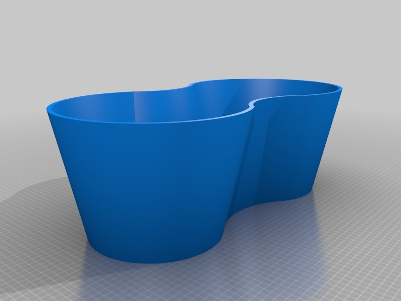 Free 3D file merged plant vase・Template to download and 3D print・Cults