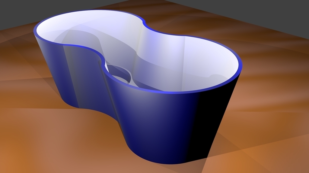 Free 3D file merged plant vase・Template to download and 3D print・Cults